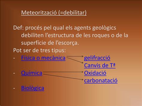 PPT LA DINÀMICA EXTERNA DE LA TERRA PowerPoint Presentation free