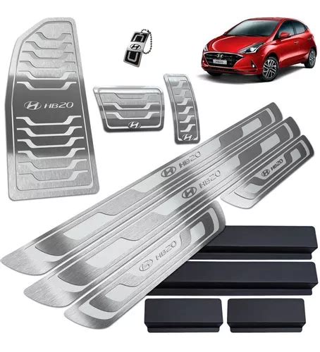 Soleiras Hb E Pedaleiras Inox Escovado Vinil E Brinde