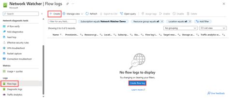 Manage Nsg Flow Logs Azure Portal Azure Network Watcher Microsoft