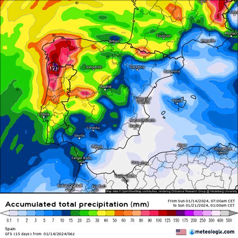 Las borrascas atlánticas van a dejar estas lluvias intensas en los