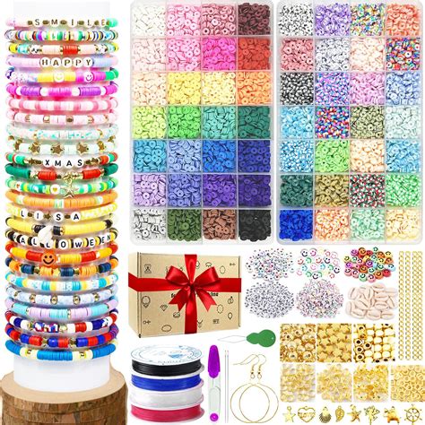 11788 Stück 56 Farben Clay Perlen Zum Auffädeln Perlen Set 6mm Perlen