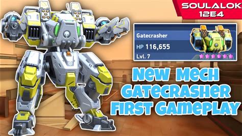 New Mech Gatecrasher First Gameplay Max Legendary Mech Arena