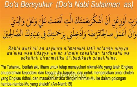Doa Nabi Sulaiman Yang Selalu Dikabulkan Allah Homecare24