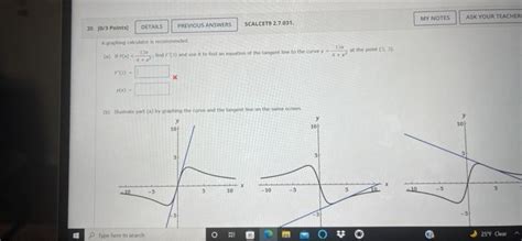 Solved MY NOTES ASK YOUR TEACHER SCALCET9 2 7031 30 10 3 Chegg