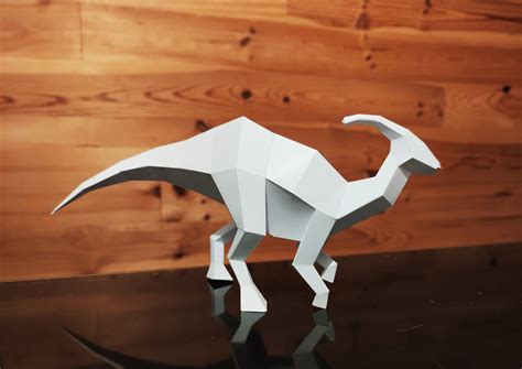 Papercraft Parasaurolophus Diy Kit Parasaurolophus Paper Etsy