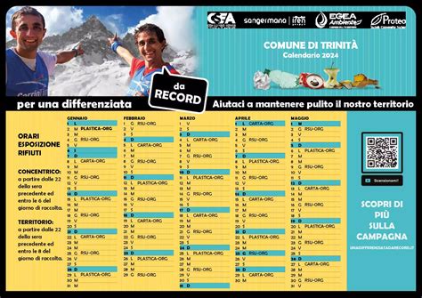 Calendari Raccolta Rifiuti 2024