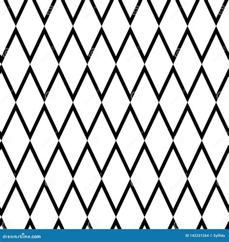 Geometric Seamless Pattern With Rhombus Vector Illustration Stock