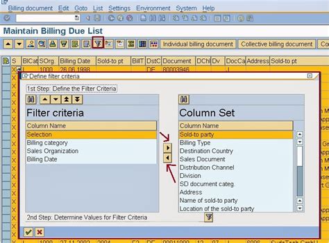 TECHSAP Field Selection Operation With Two Table Controls In Module