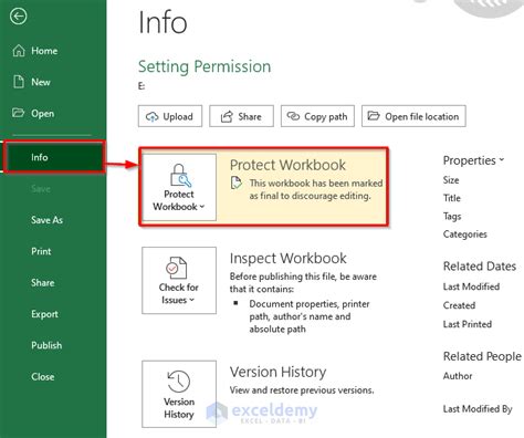 Setting Permissions For A Shared File In Excel 3 Handy Approaches