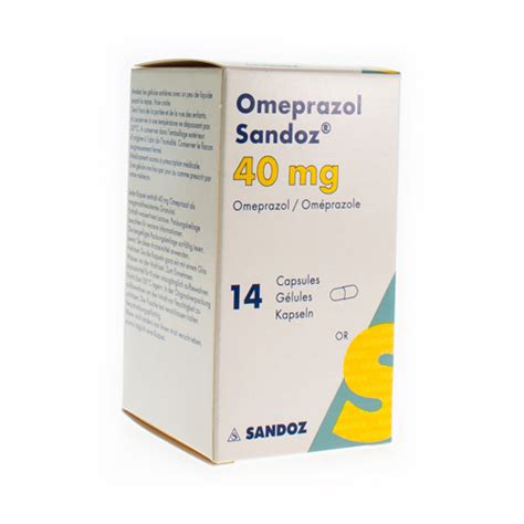 OMEPRAZOL SANDOZ CAPS ENTER 14 X 40 MG Apotheek Bakelants