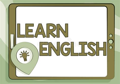Text Caption Presenting Learn English Word Written On Universal