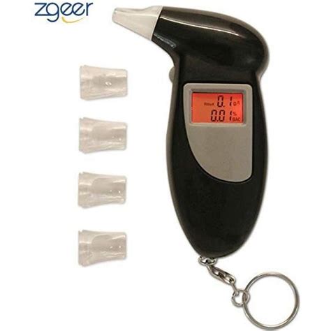 Éthylotest Portable avce Keychain léger Éthylomètre écran LCD