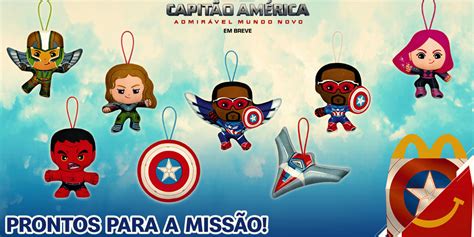 McLanche Feliz traz brinquedos de Capitão América Admirável Mundo