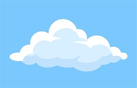 Lindo Icono De Nube Vector Premium