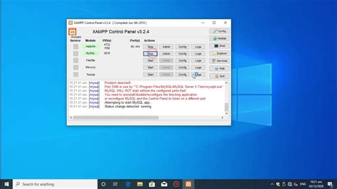 XAMPP Port 3306 In Use By Unable To Open Process YouTube
