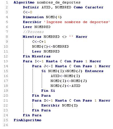 PROGRAMACIÓN BÁSICA EN PSEINT ESTRUCTURA DE PSEINT