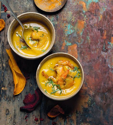 Recette de velouté lentilles corail carotte Marie Claire