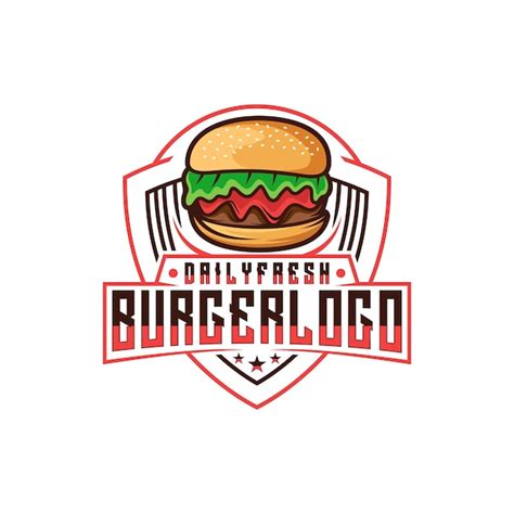 Premium Vector Burger Logo Vector Template