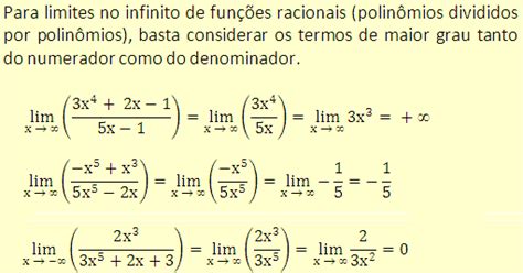 Cálculo 1 Área 1 Limites no infinito