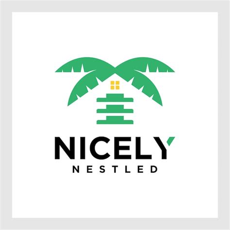 Ilustraci N De Icono De Vector De Logo De Palmera Vector Premium