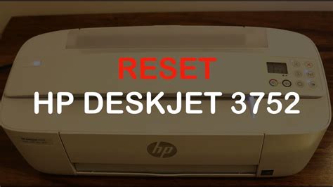 How To RESET Hp Deskjet 3752 Printer Review YouTube