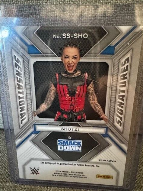 2024 Panini Prizm WWE Undercard Shotzi Sensational Signatures Disco