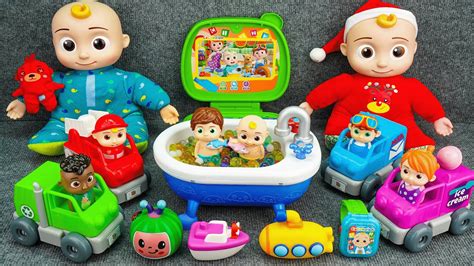 84 Minutes Unboxing Cute COCOMELON Collection Bathtub Playset