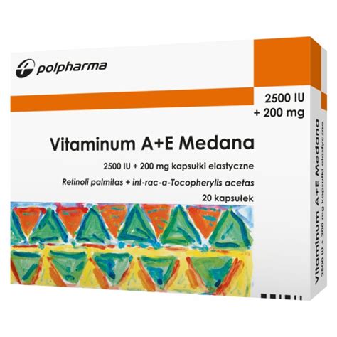 Witamina A E Medana Kapsu Ek Pozosta E Witaminy I Minera Y