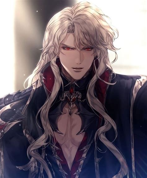 White Hair Anime Guy Dark Anime Guys Anime Boy Long Hair Castlevania