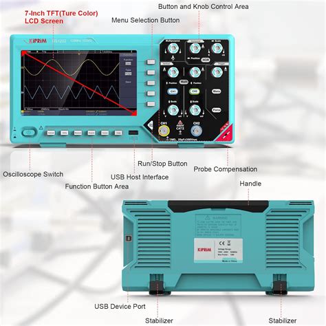 Buy Digital Oscilloscope With Channels Inch Tft Lcd Display
