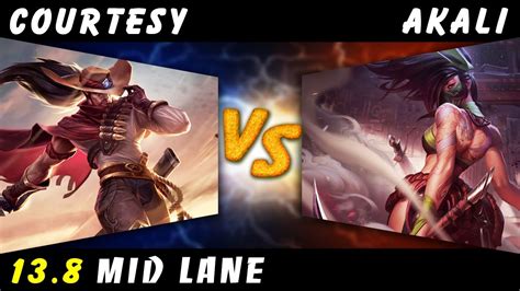 Courtesy Yasuo Vs Akali MID Patch 13 8 Yasuo Gameplay YouTube