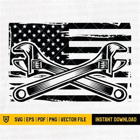 US Mechanic Svg File Patriotic Mechanic Svg Wrenches Svg Mechanic Shirt