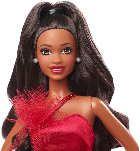 Best Buy Barbie Signature 2022 Holiday Collectible Brown Hair Doll HBY04