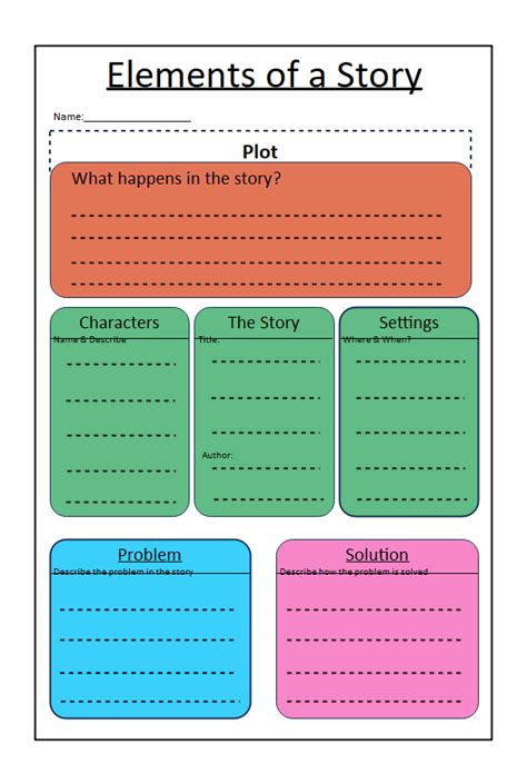 Elements Of A Story Graphic Organizer Edrawmax Templates The Best