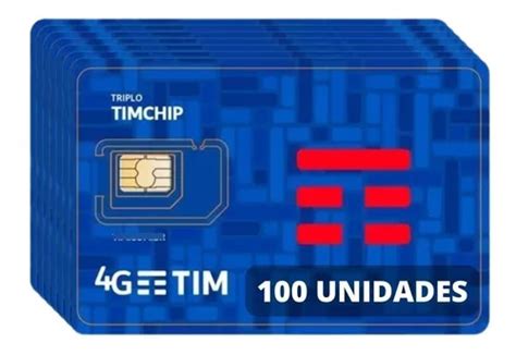 Kit 100 Chips Tim 4g Triplo Corte Ddd Livre Atacado Frete grátis