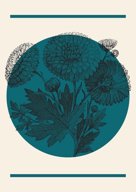 Affiche D Illustration Monochrome Botanique Esquisse D Art Dans Le