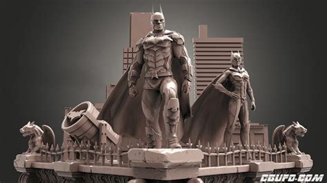 超级英雄蝙蝠侠3D打印模型 Batman Diorama 3D Print Model CGUFO