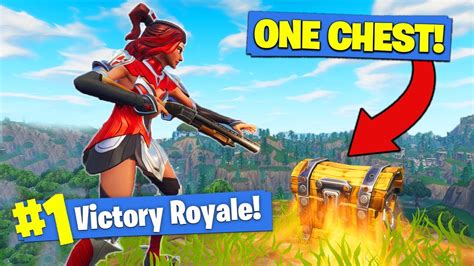 The ONE CHEST CHALLENGE In Fortnite Battle Royale YouTube