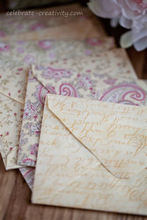 DIY Fabric Envelope Set Fabric Envelope Pretty Stationery Envelope