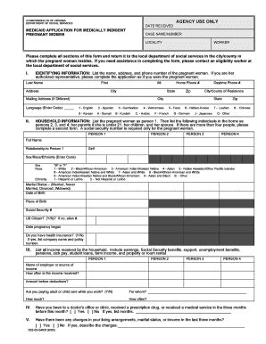 Fillable Online Dss Virginia MEDICAID APPLICATION FOR MEDICALLY