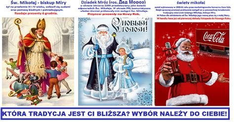 Św Mikołaj Dziadek Mróz czy święty mikołaj Wybór należy do Ciebie