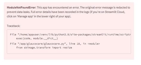 Modulenotfounderror This App Has Encountered An Error Community
