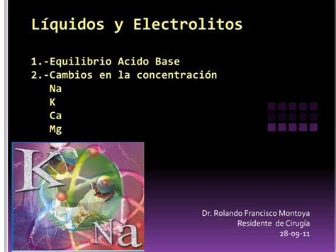 PPT Líquidos y Electrolitos 1 Equilibrio Acido Base 2 Cambios en la