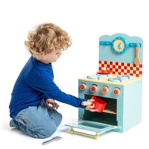 Dinette en bois Bleue Cuisinière avec Four Honey Bake Le Toy Van