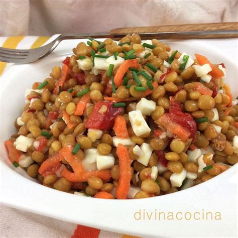 Ensalada De Lentejas Receta De DIVINA COCINA