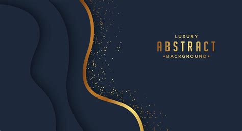 Elegant Black Luxury Background Concept With Dark Gold And Glitter