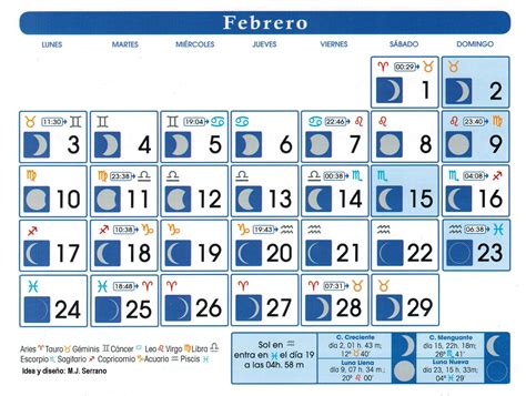 Calendario Lunar Para