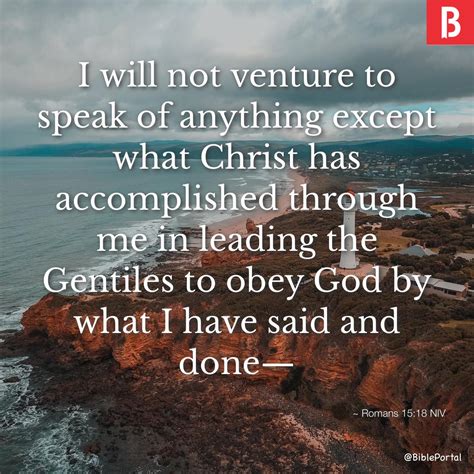 Romans 15 18 NIV Bible Study Meaning Images Commentaries