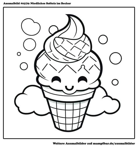10 schöne Eis Ausmalbilder zum Ausdrucken mampfbar