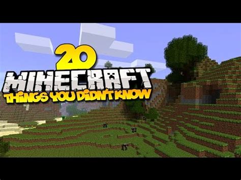 20 Things You Didn T Know About Minecraft Part 4 YouTube